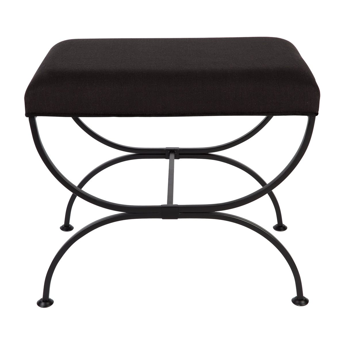 Novak Black Iron Stool – PHRONIC FURNITURE